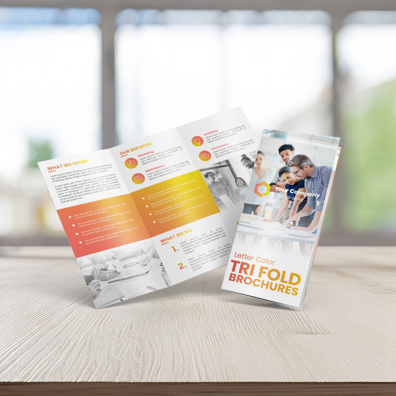 Tri Fold Folder Template Tri Fold Brochure Template Powerpoint